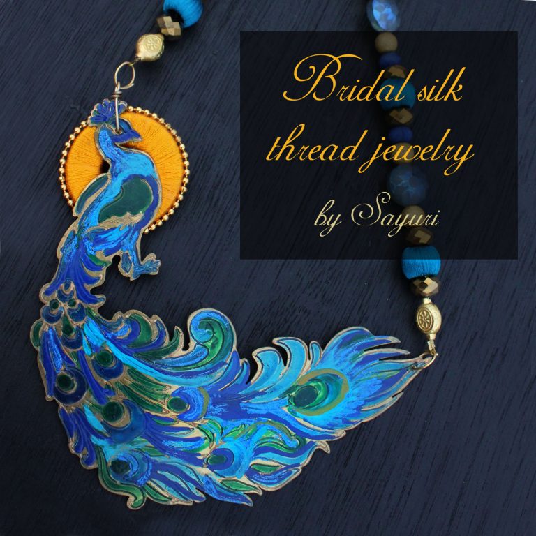 Vibrant Bridal silk thread jewelry - Sayuri